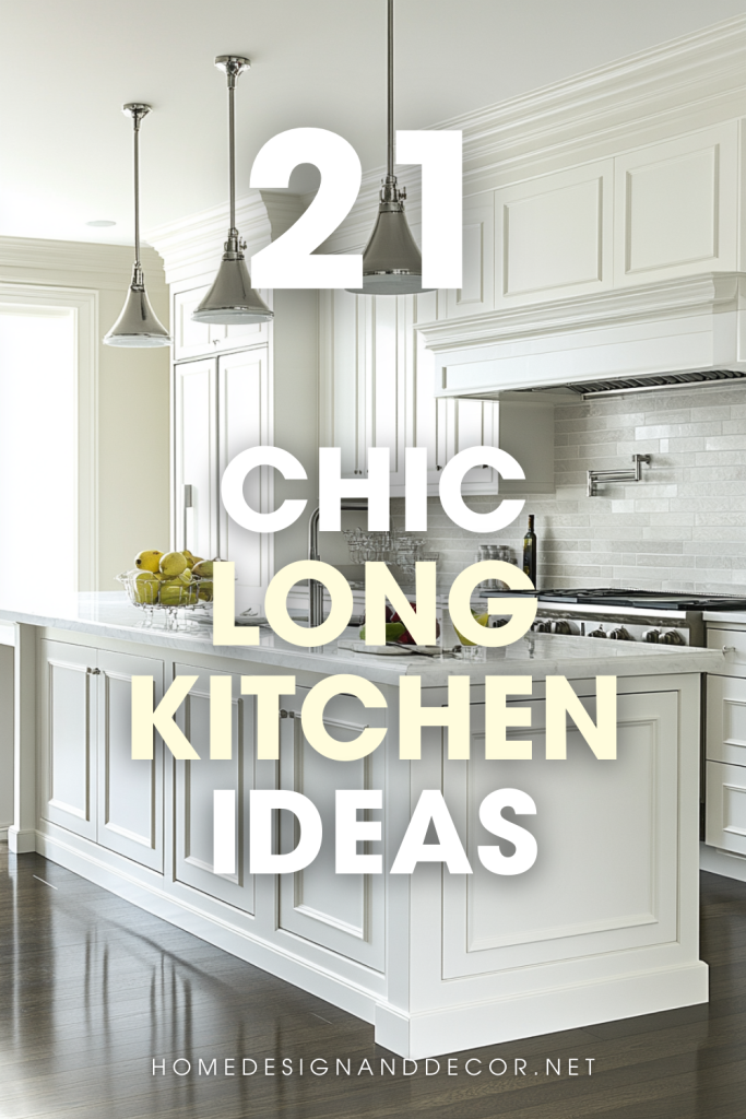25+ Inspiring Long Kitchen Ideas 2025 – Home Design & Decor